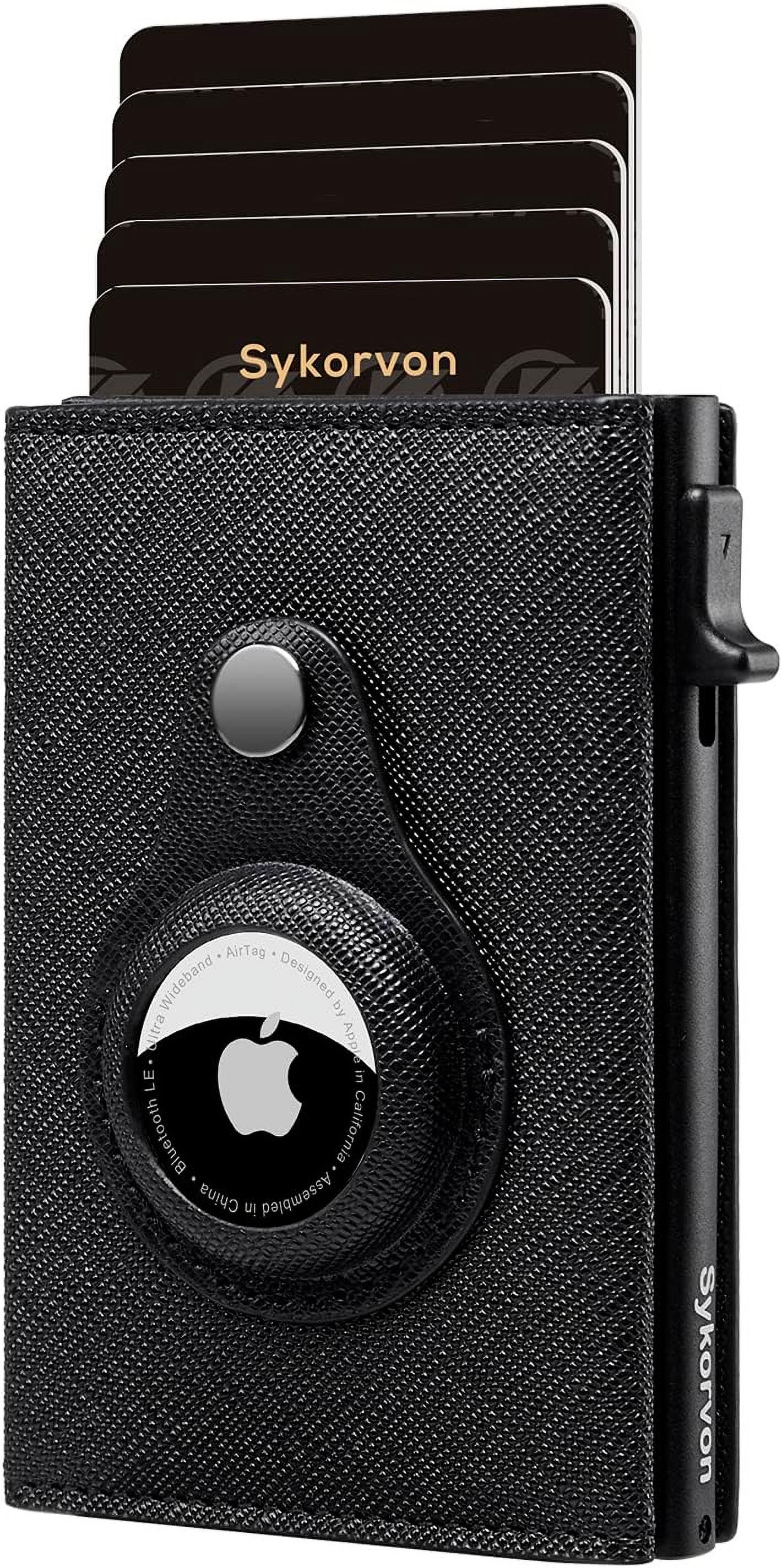 Airtag Wallet Men Minimalist RFID Wallet with Airtag Holder Smart Pop ...