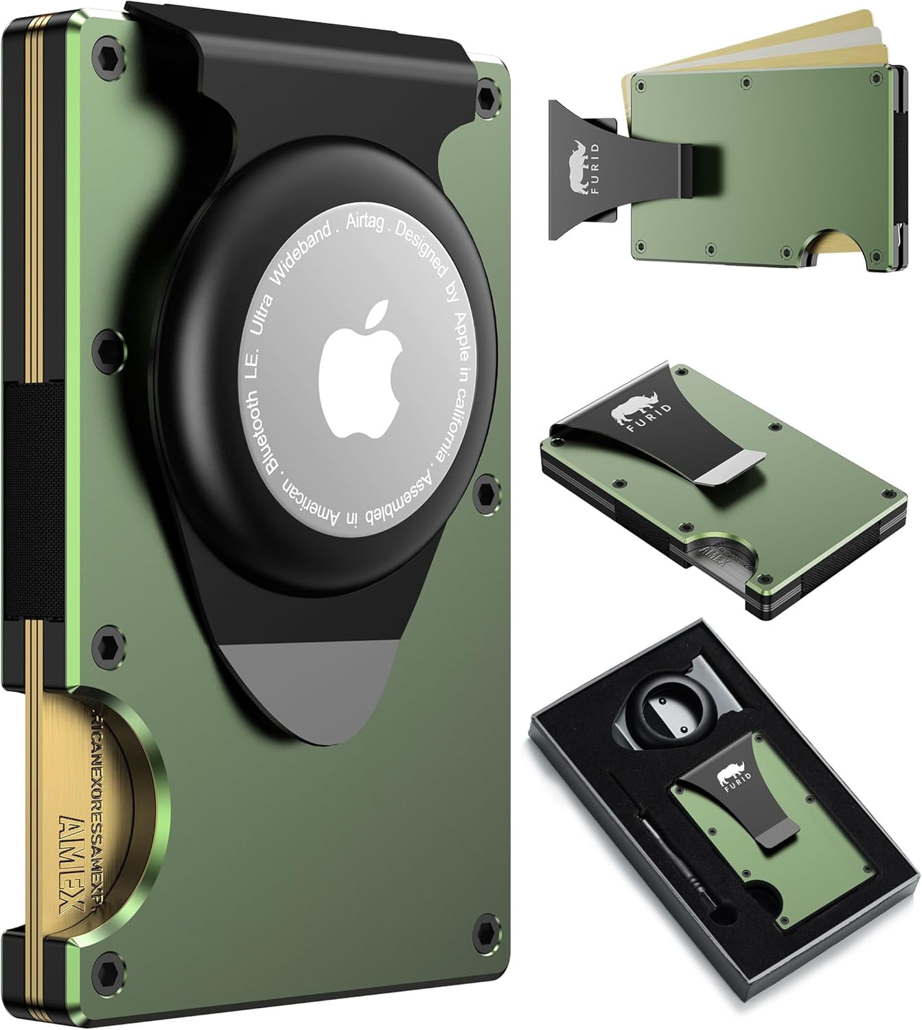 Airtag Wallet Men Slim: Wallet with Airtag Holder - Air Tag Wallet for ...