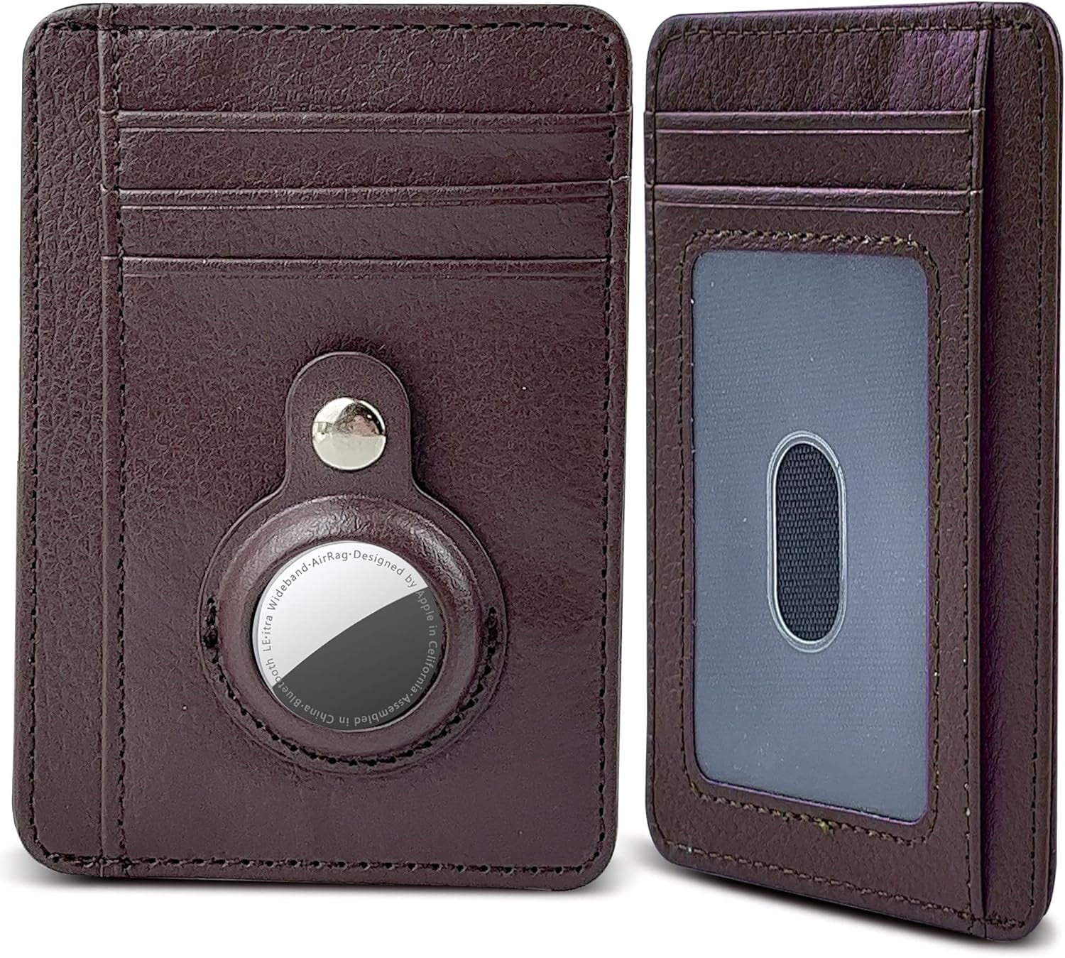 Airtag Wallet for Men with Air Tag Holder, Slim Minimalist Front Pocket ...