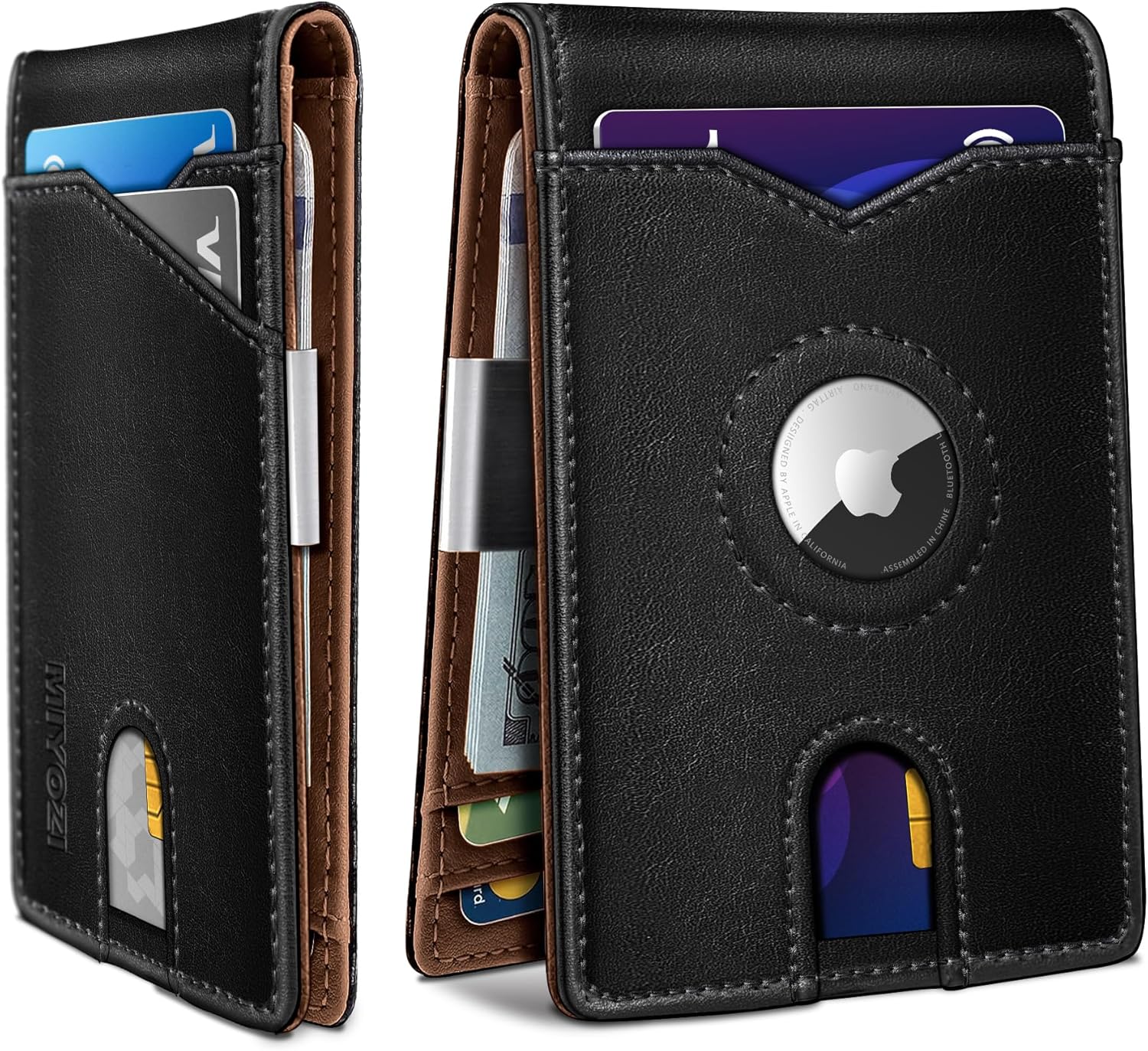 Airtag Wallet for Men,with Money Clip 11 Cards Slim Front Pocket ...