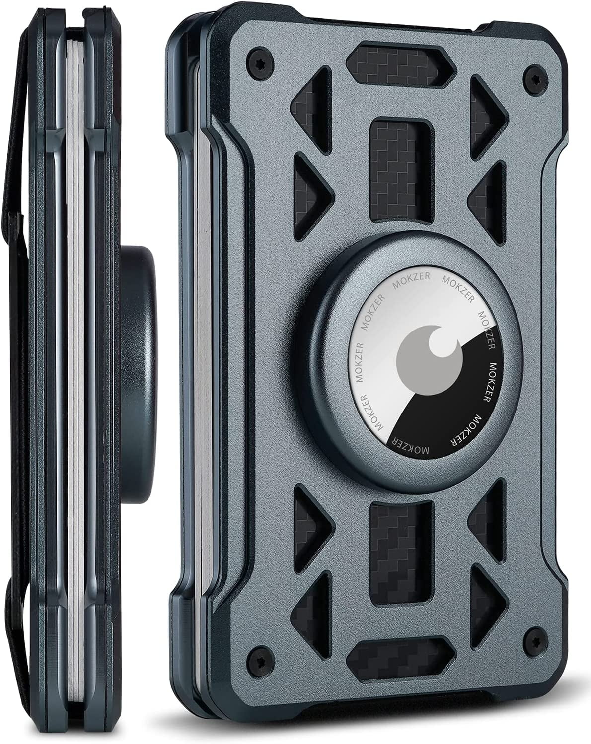 Airtag Wallet for men minimalist Wallet with Money Clip or Money Strap ...