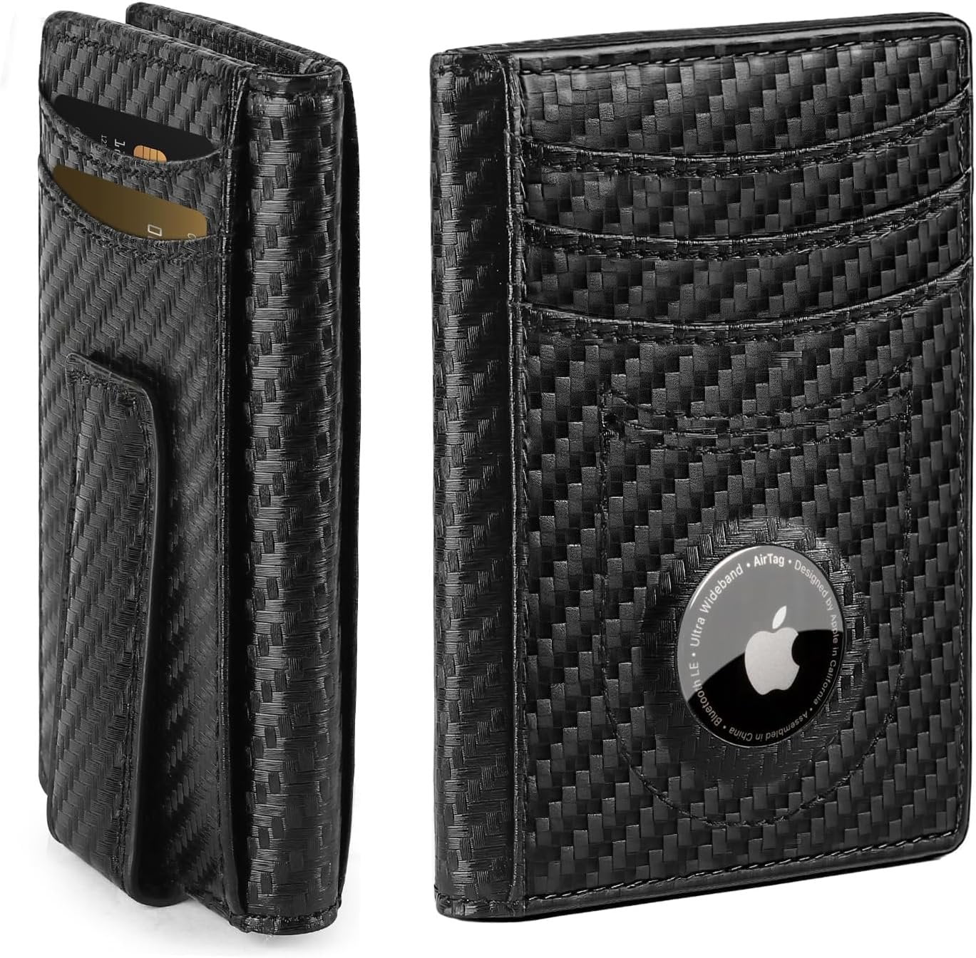 Airtag wallet for men- Mens Wallet with Clip Blocking Slim Billfold ...