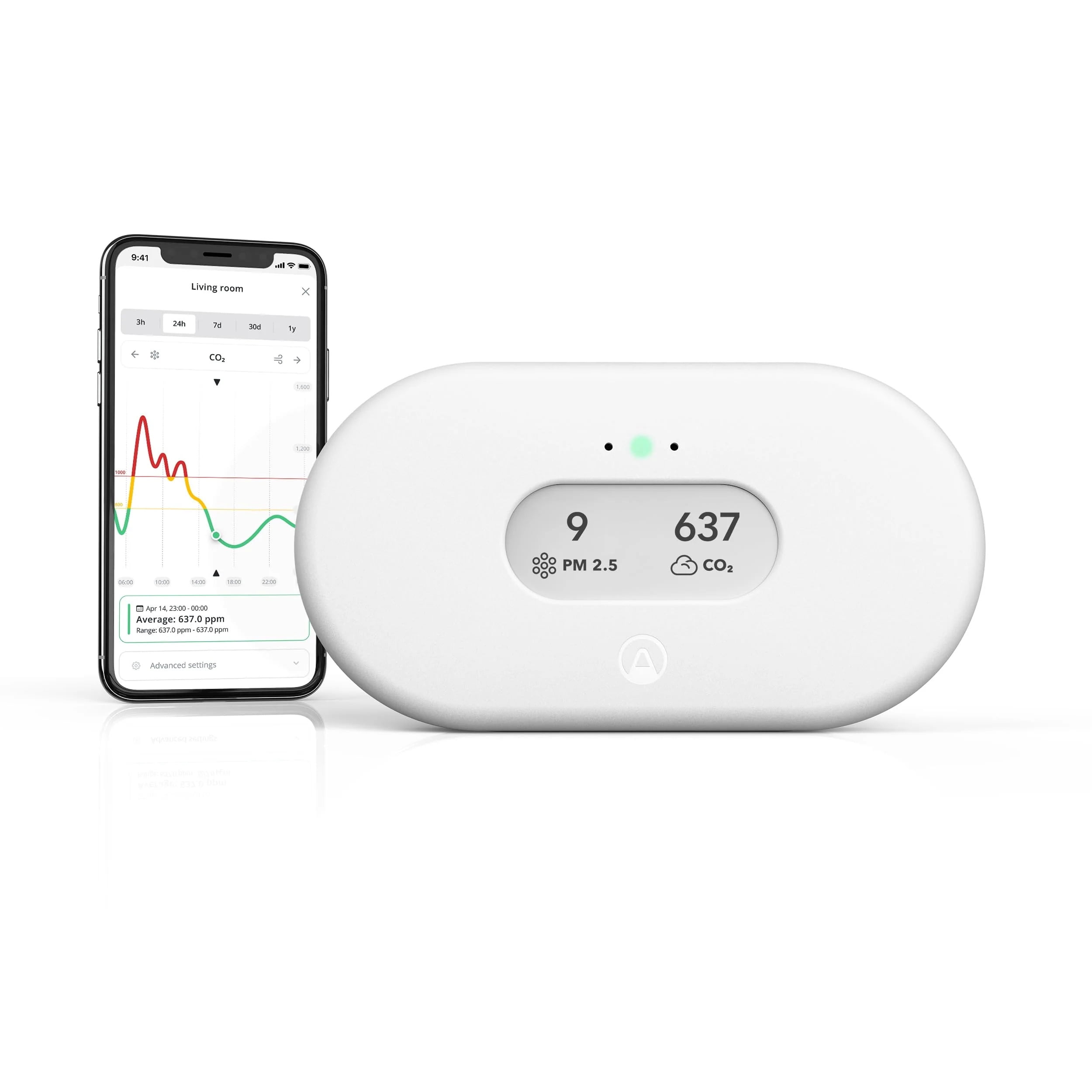 Airthings 2960 View Plus - Battery Powered Radon Air Quality Monitor ...