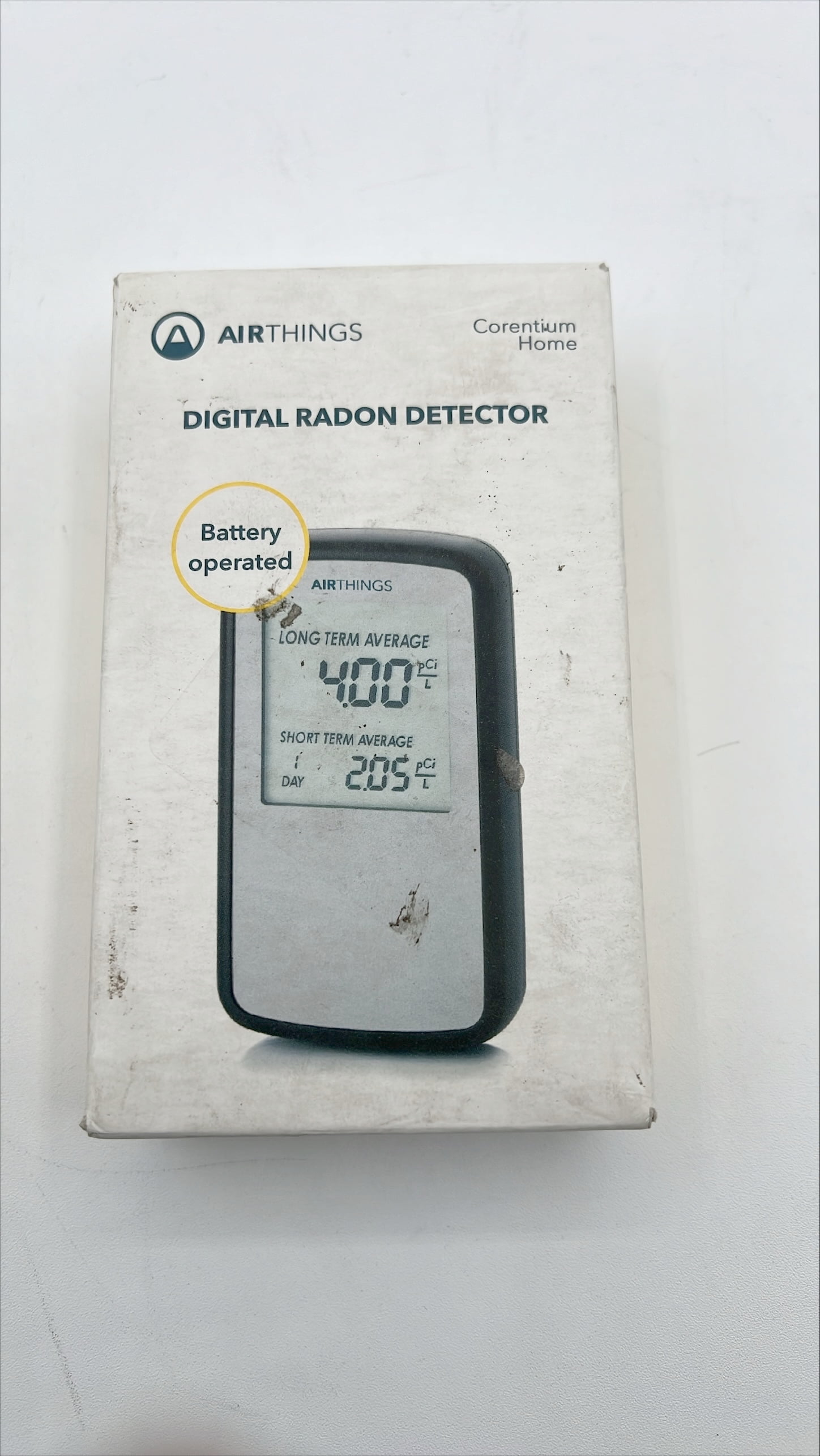 Airthings Corentium Home Battery Operated Digital Radon Detector ...
