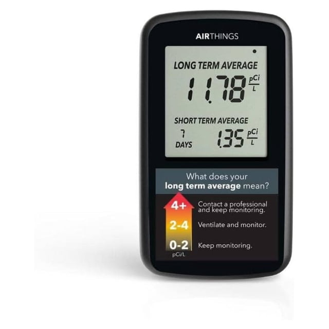 Airthings Corentium Home Radon Detector 2350 Portable, Lightweight ...