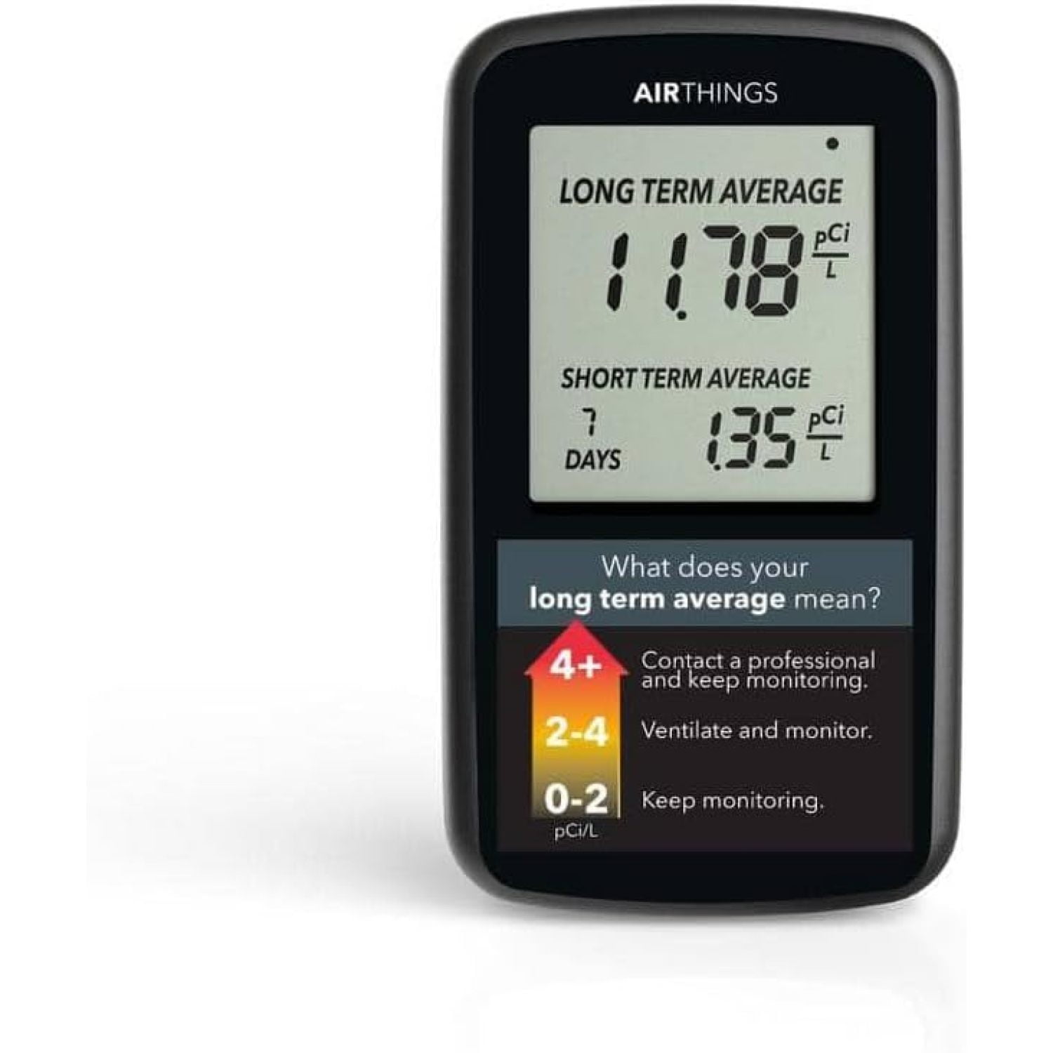 Airthings Corentium Home Radon Detector 2350 Portable, Lightweight ...
