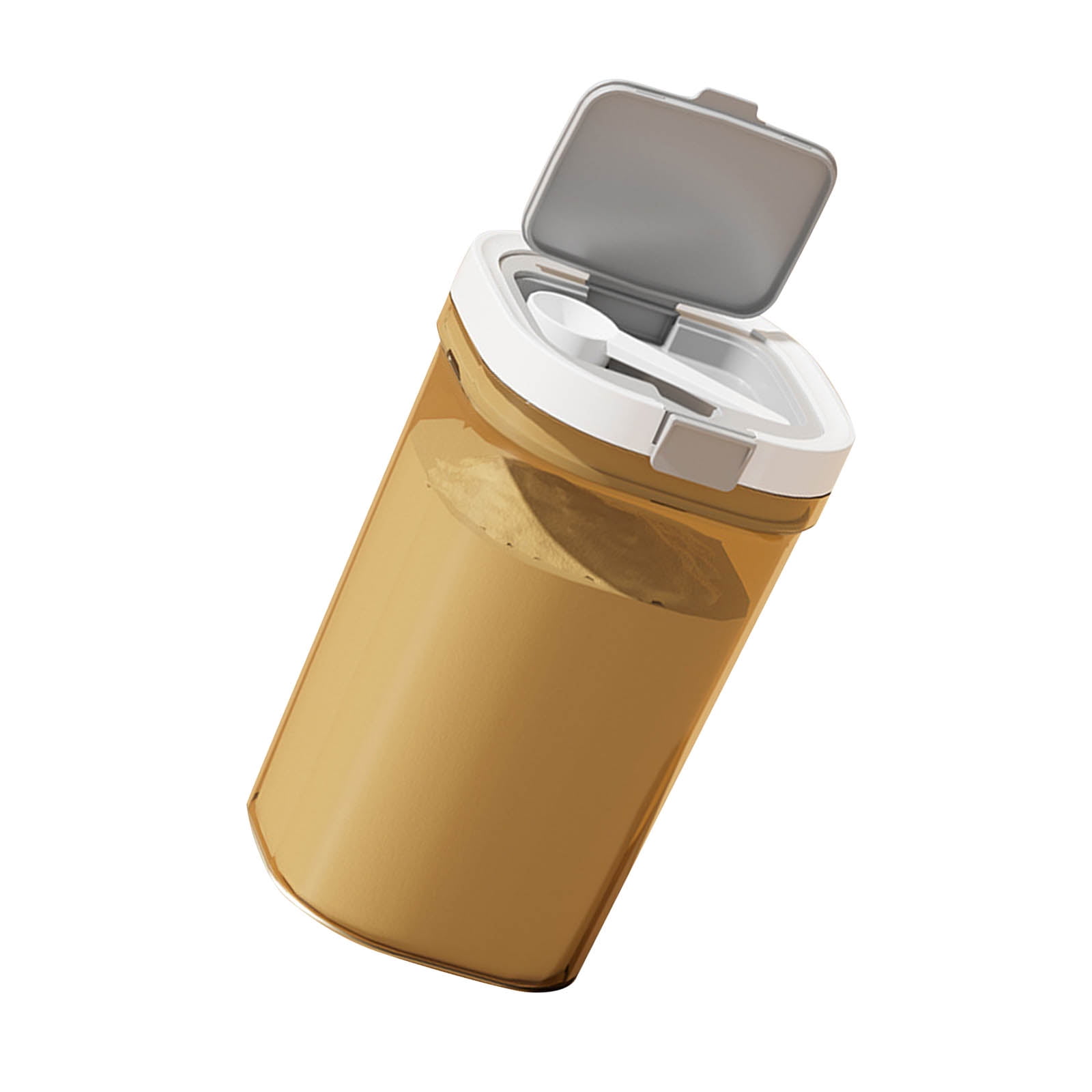 Airtight 1.8L Kitchen Canister Stackable Leakproof Storage with Spoon for Coffee Snacks Dry ...