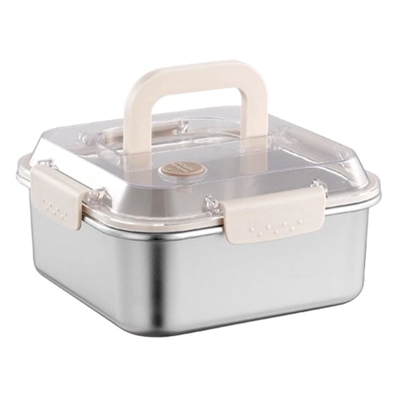 Airtight Bread Storage Container with Handle, 316 Stainless Steel Bread ...