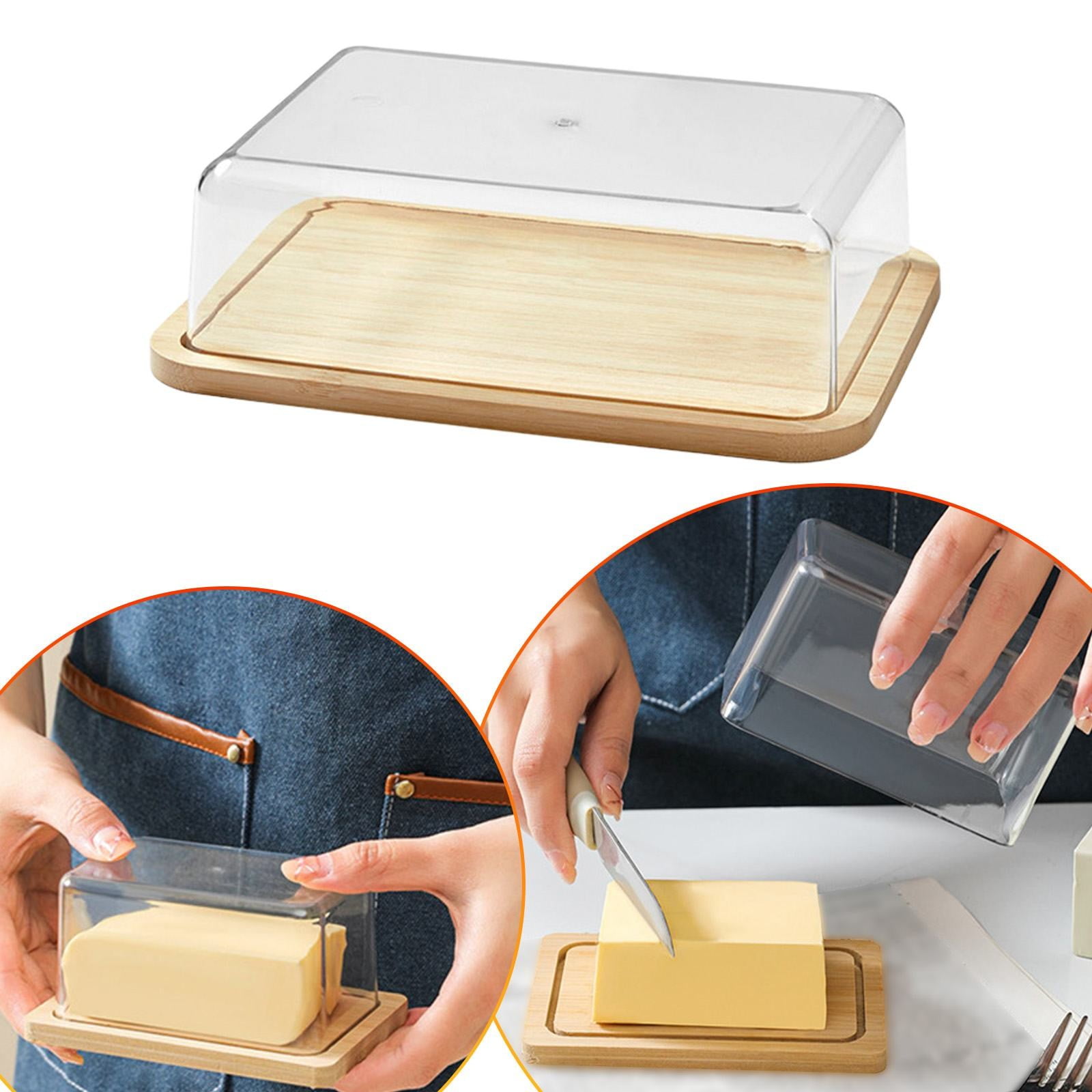 Airtight Butter Dish, Covered Butter Dish, Butter Keeper for Countertop ...