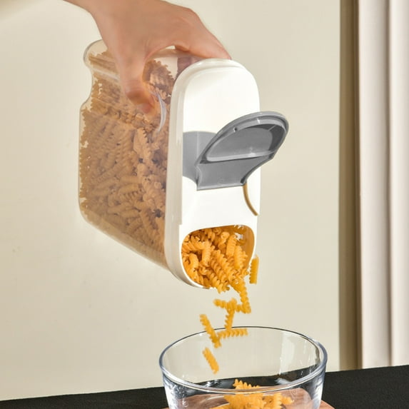 Airtight Cereal Storage Container Clear Kitchen Food Storage with Lids ...