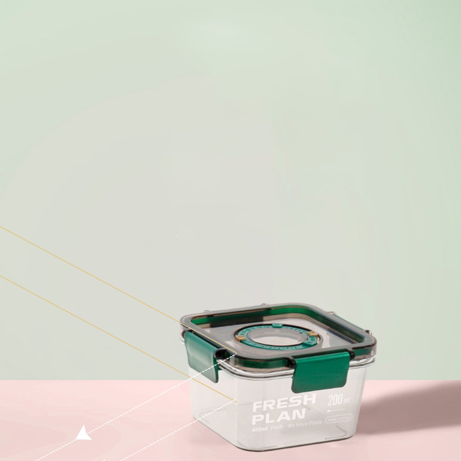 Airtight Cereal Storage Container With Lids, Clear Airtight Kitchen ...