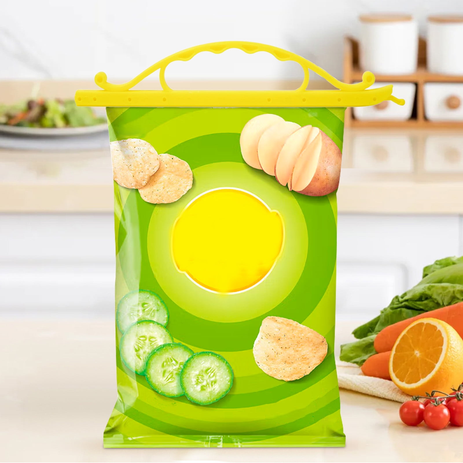 Airtight Chip Bag Clips with Handle | Heavy Duty Steel & PVC Utility ...