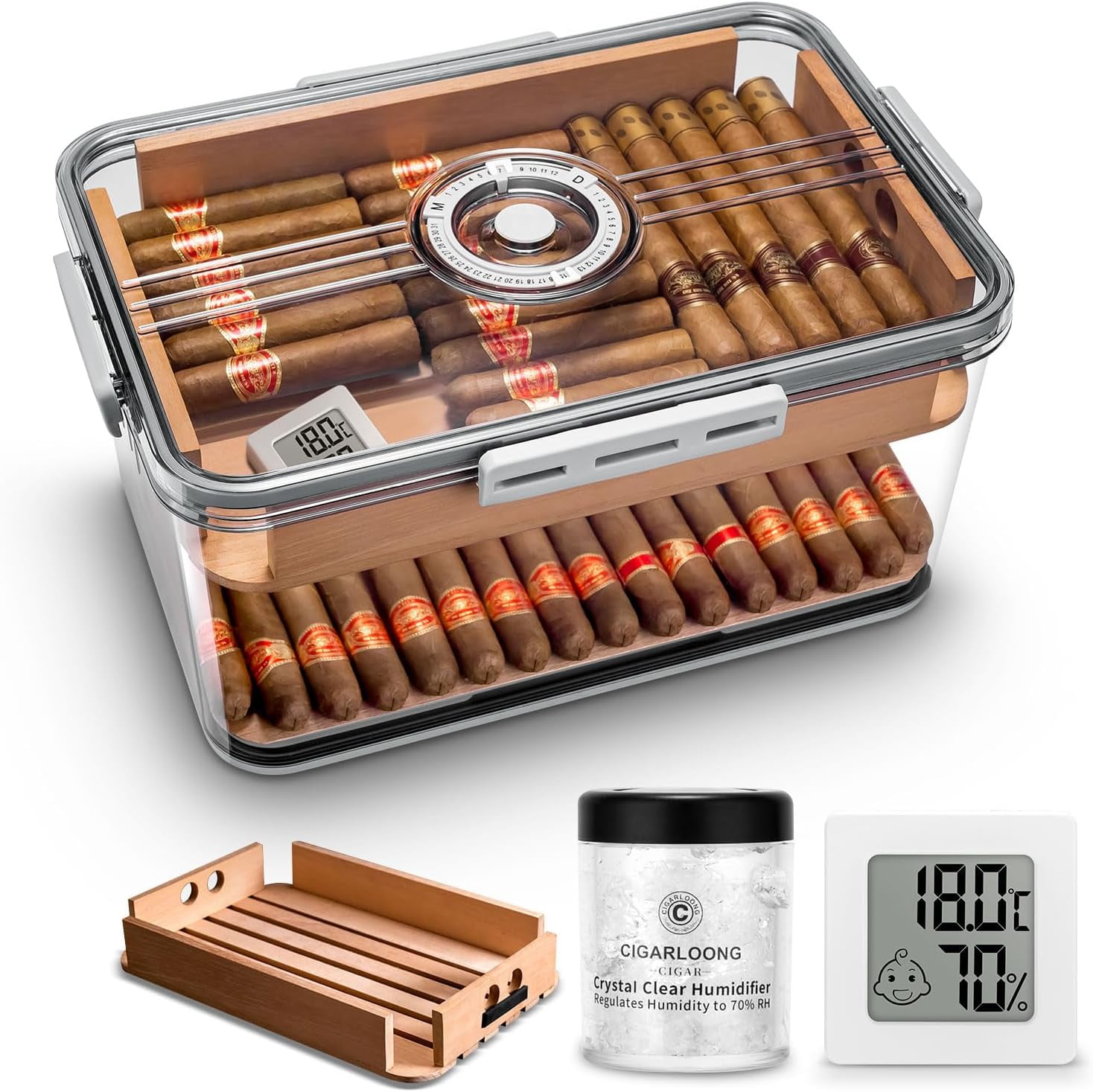 Airtight Cigar Container with Included Cigar Accessories - Cigar ...