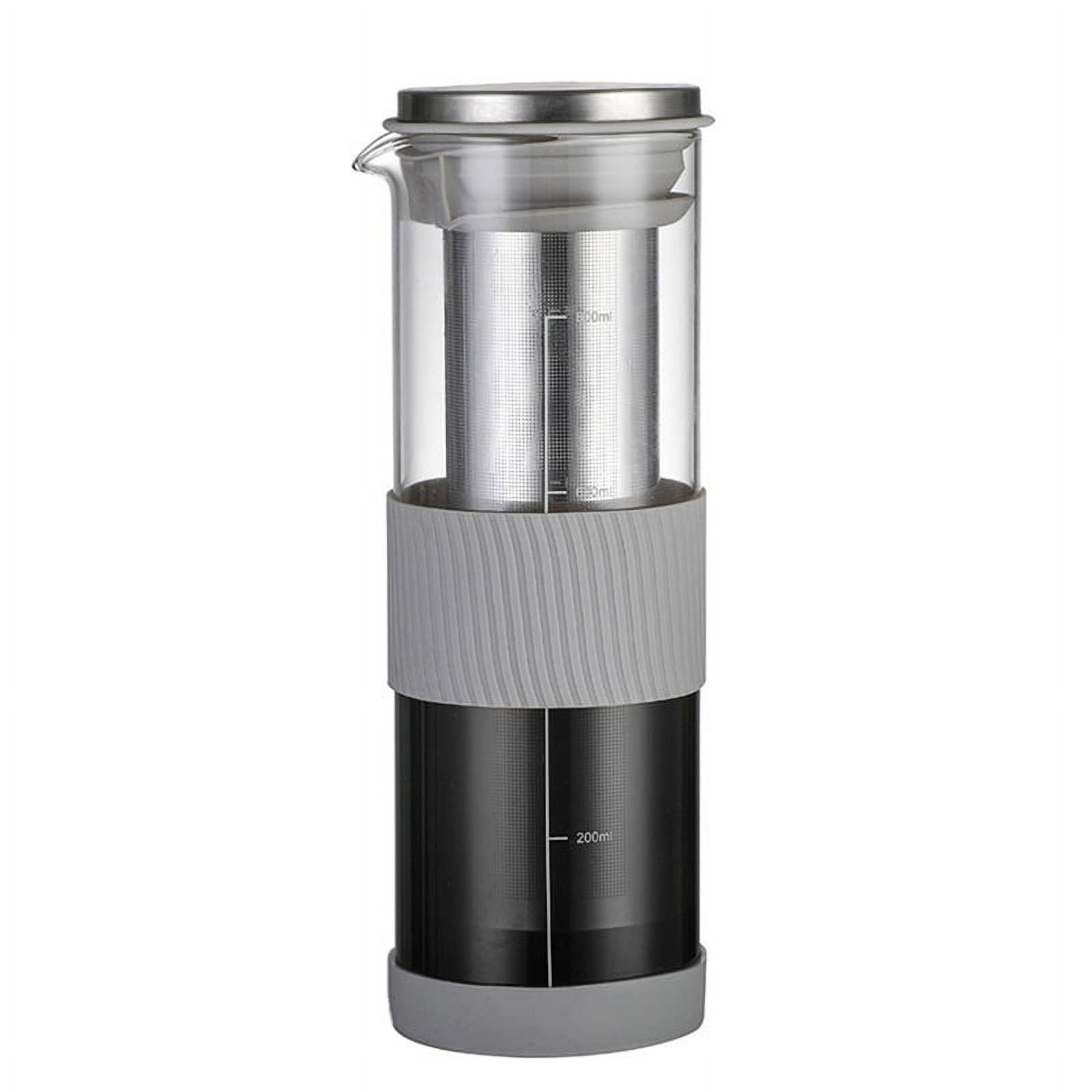 Airtight Cold Brew Coffee Maker & Tea Infuser - 800ml Glass Carafe ...