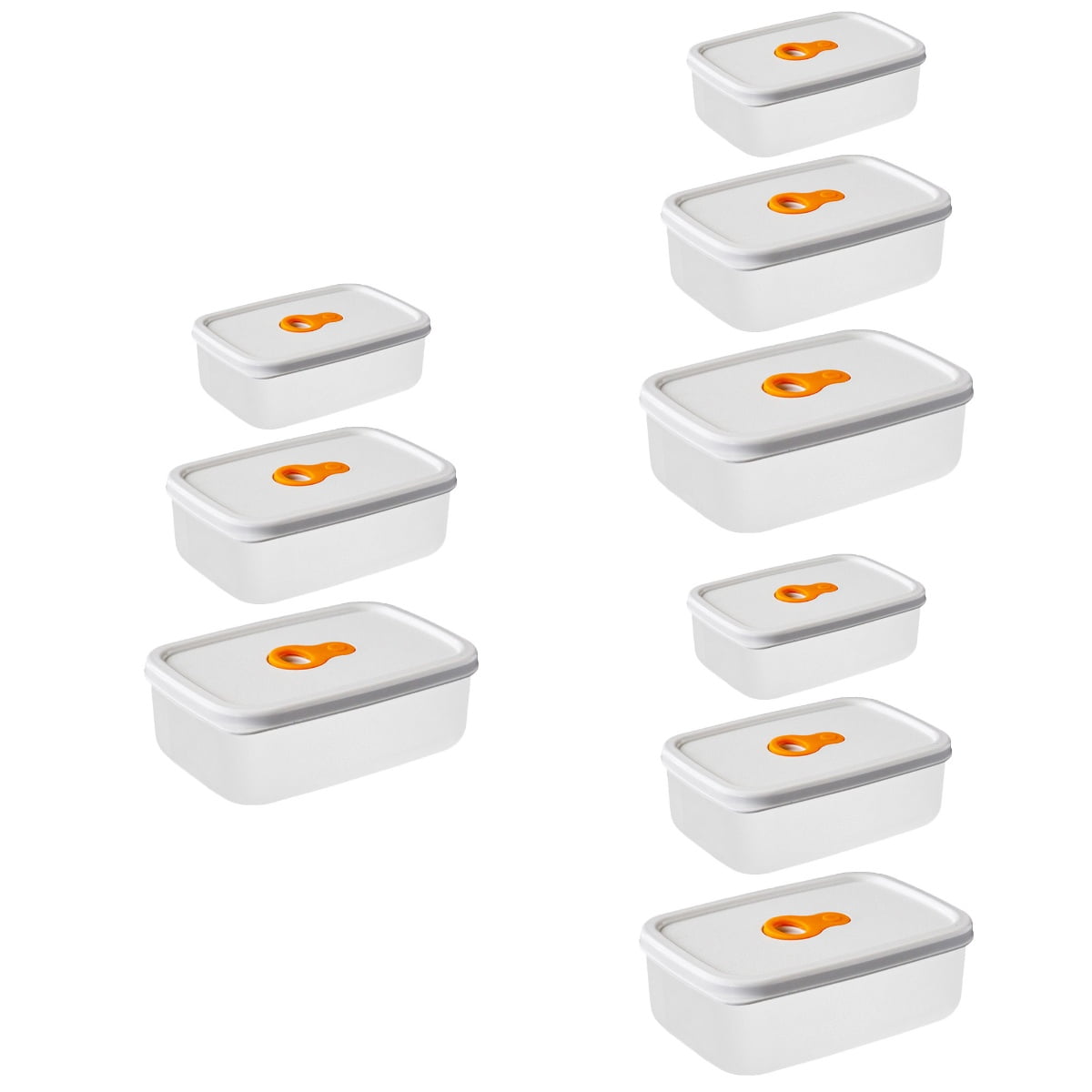 Airtight Crisper Set Fruit Storage Containers Plastic Pp Snack Silicone ...