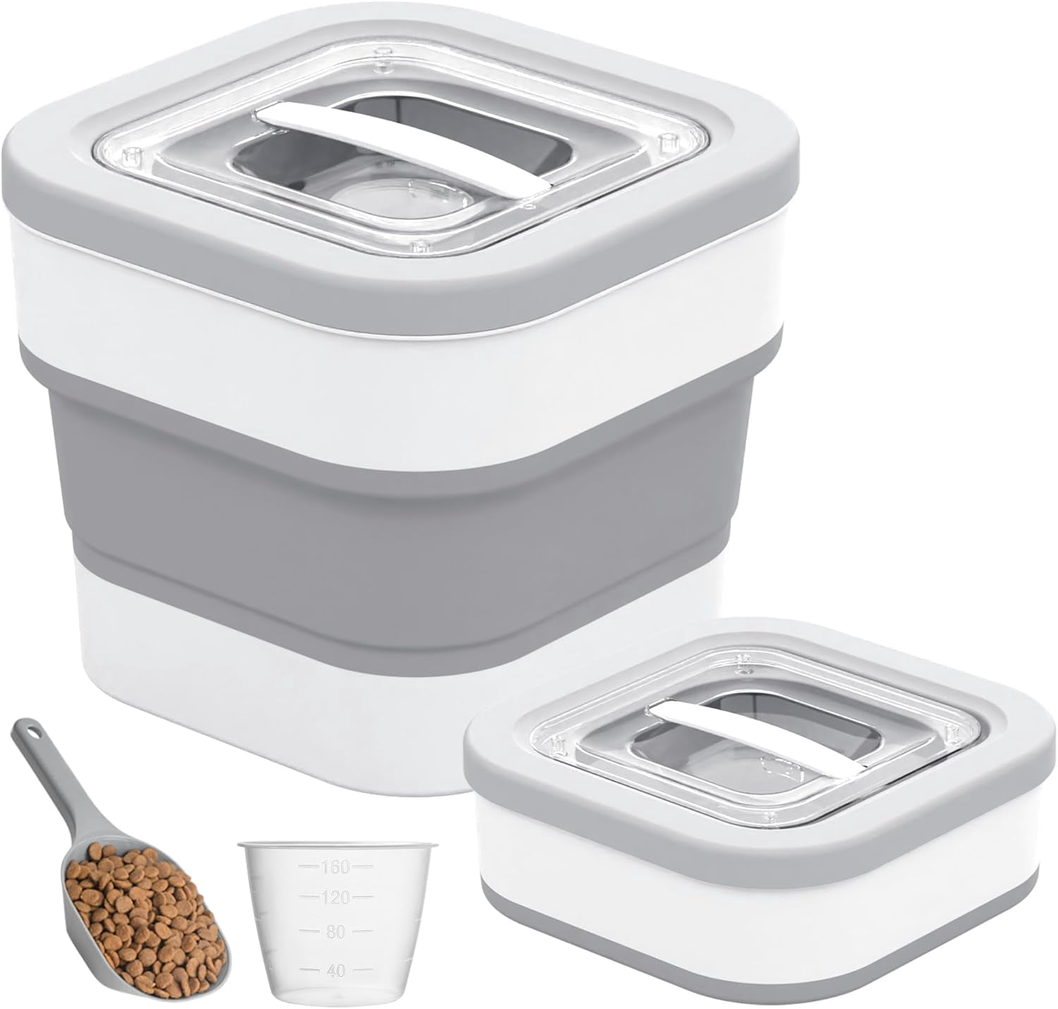 Airtight Dog Food Storage Container, Collapsible Dog Food Container ...