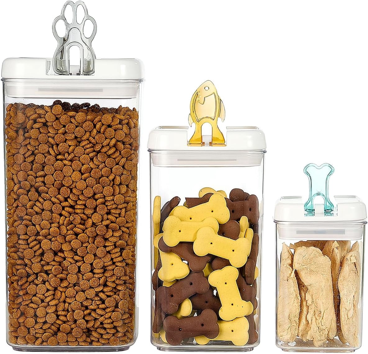 Airtight Flip-Top Storage Container – Rectangular Acrylic Canister ...