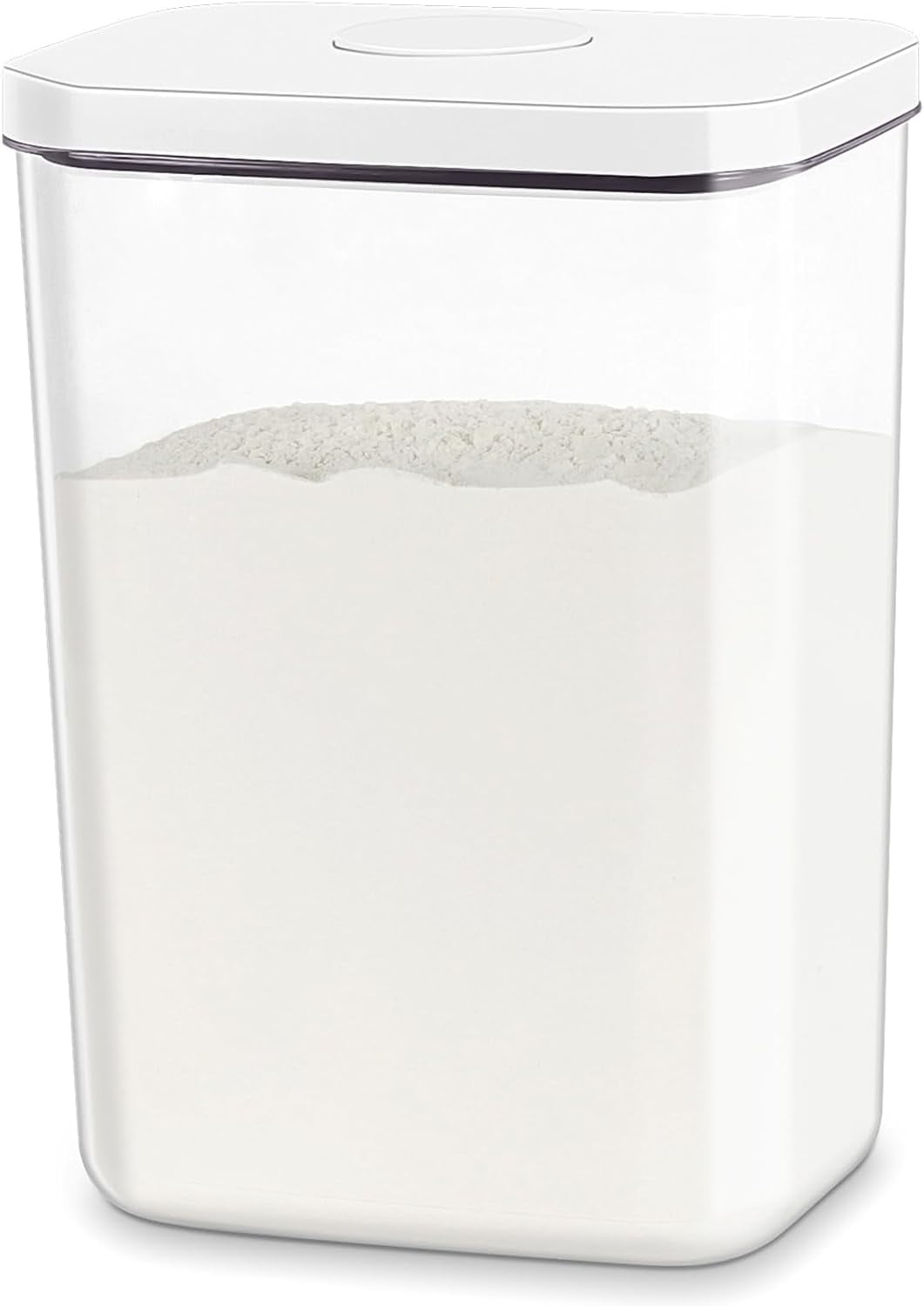 Airtight Flour Rice Storage Container with Pop-up Lid - 6 Qt | 11 Lbs ...