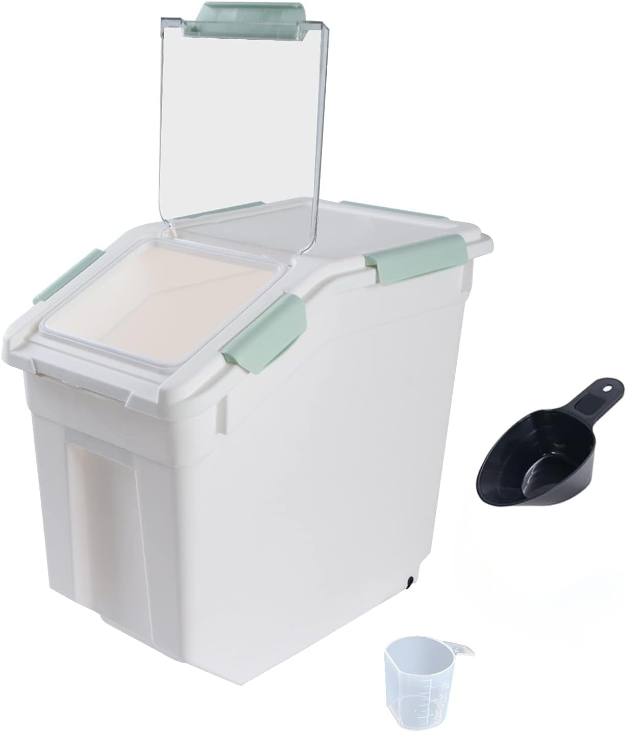 Airtight Flour Storage Container 25 lb Rice Storage Container with ...