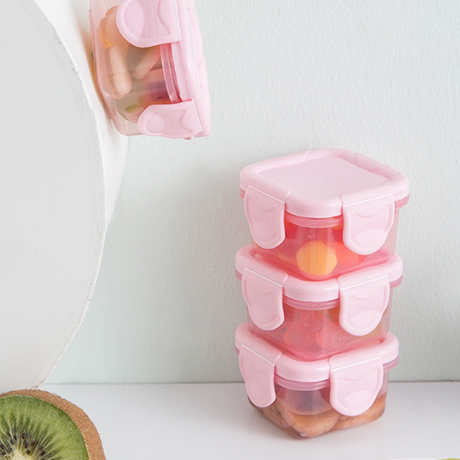 Airtight Food Container,Mini Fresh Box With Lid, Square Thickened ...