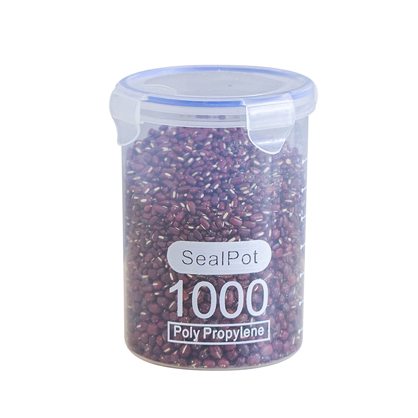 Airtight Food Container with Lid, Kitchen Reusable Meal Prep Storage ...