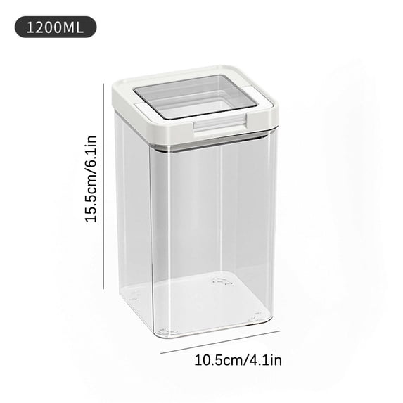 Airtight Food Storage Container 2000ml - BPA Free Plastic Kitchen Jars ...