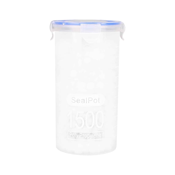 Airtight Food Storage Container, 50.7 fl oz Clear Plastic Pantry ...