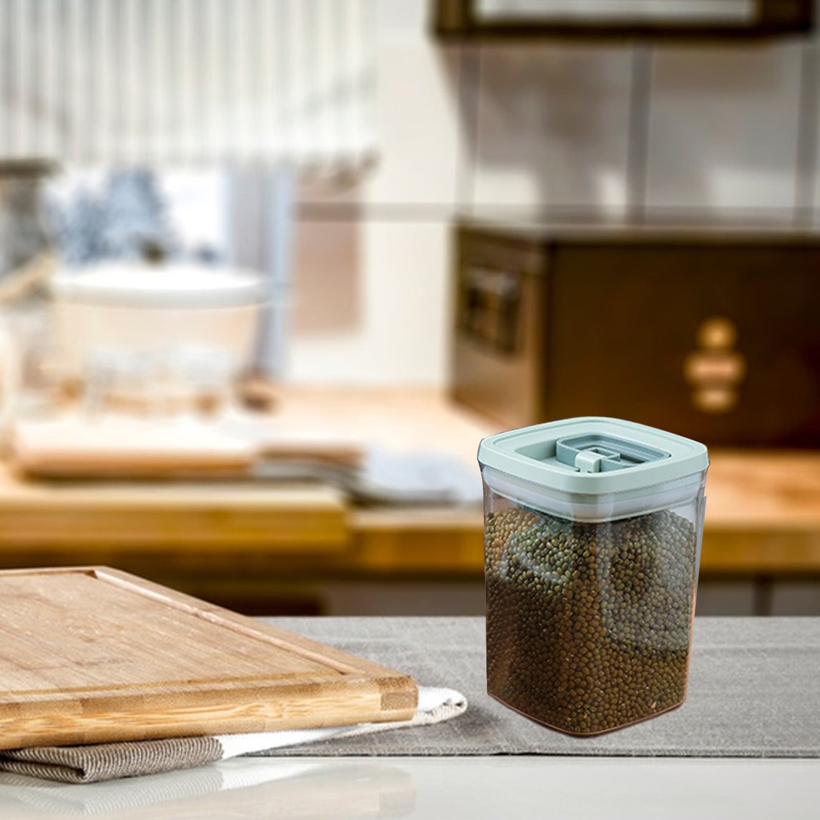 Airtight Food Storage Container | Buckle Sealed Plastic Canister ...