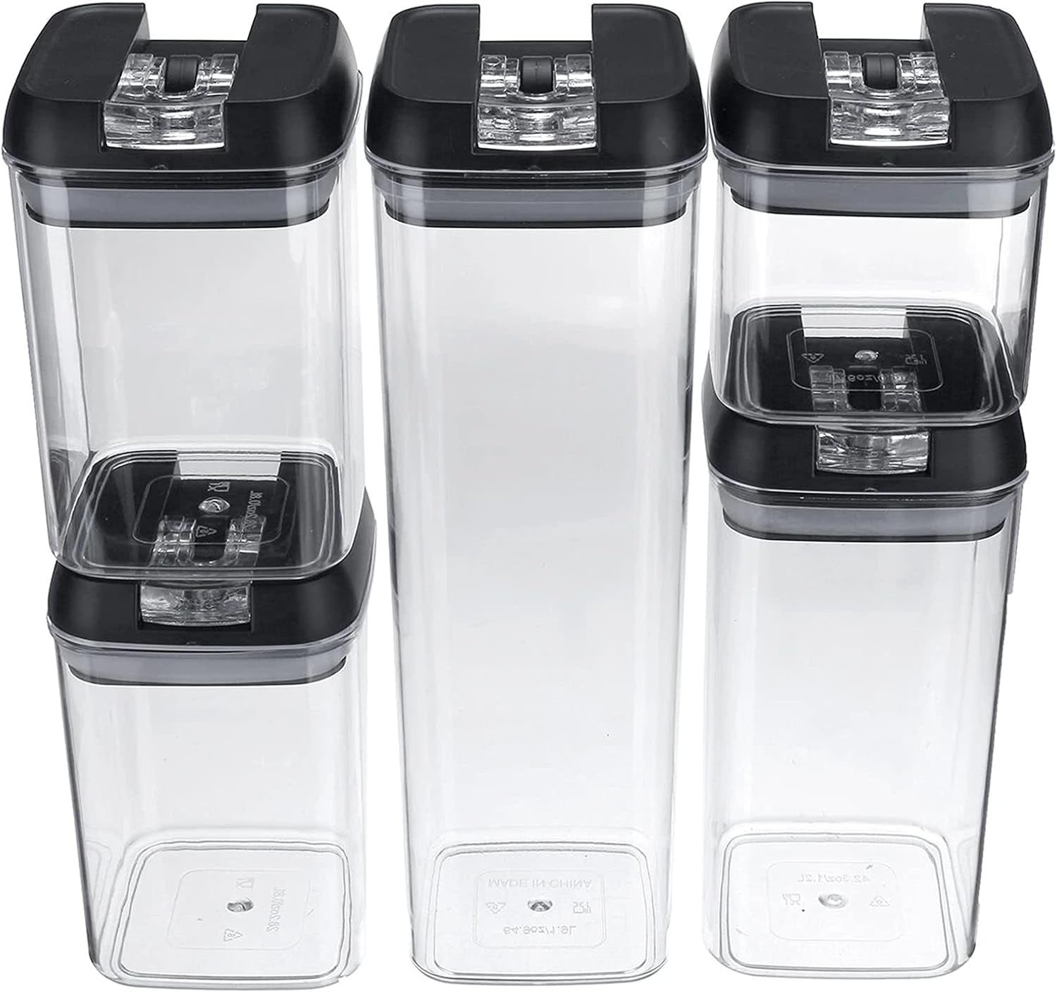 Airtight Food Storage Container Dry Food Storage Container 5 Pcs ...