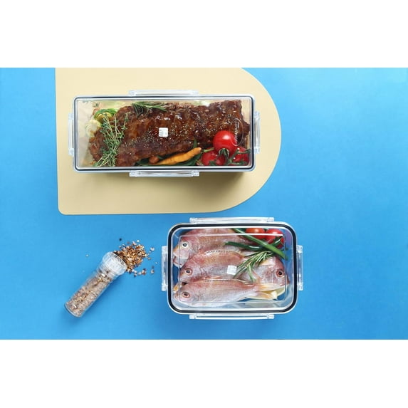 Airtight Food Storage Container With Lid (101.4 oz, With Removable ...