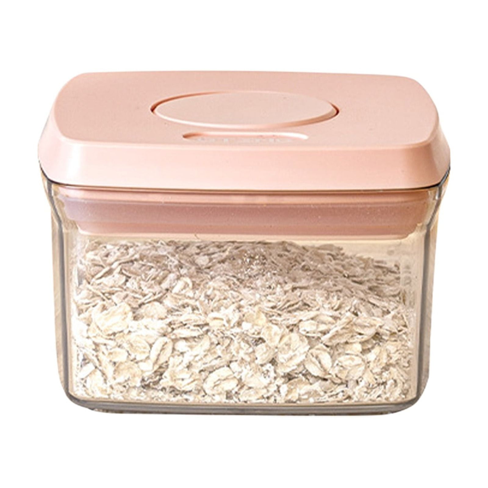 Airtight Food Storage Container, Plastic Kitchen Canister with 4-Sided ...