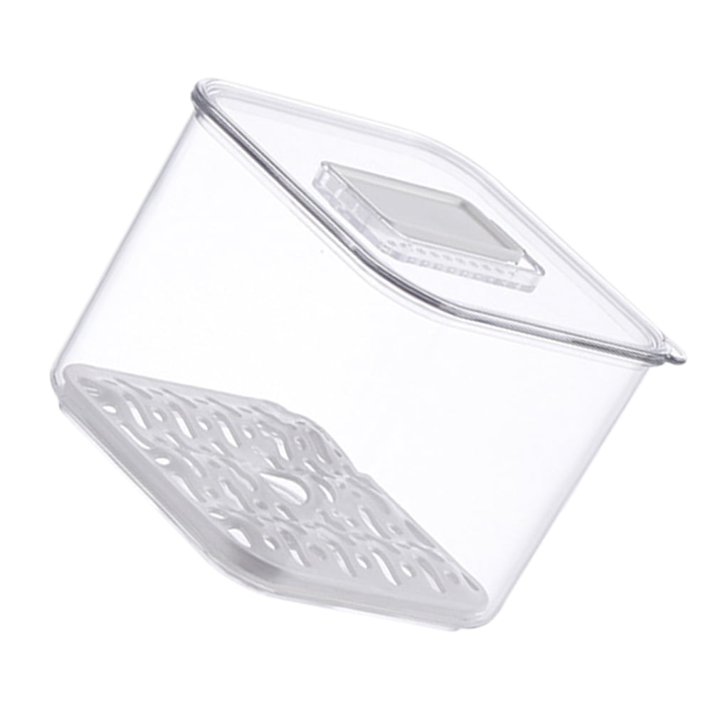 FELTECHELECTR Refrigerator Storage Box Transparent 1Pc 5.62X5.62X4.68In ...