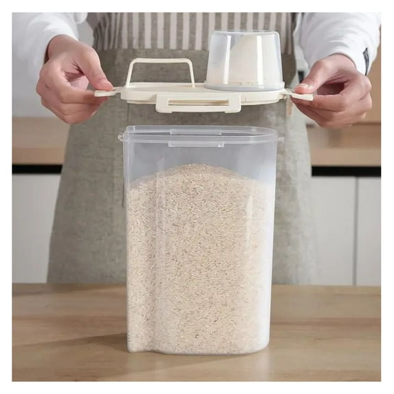 Airtight Food Storage Container with Secure-Lock Lid - BPA-Free Plastic ...