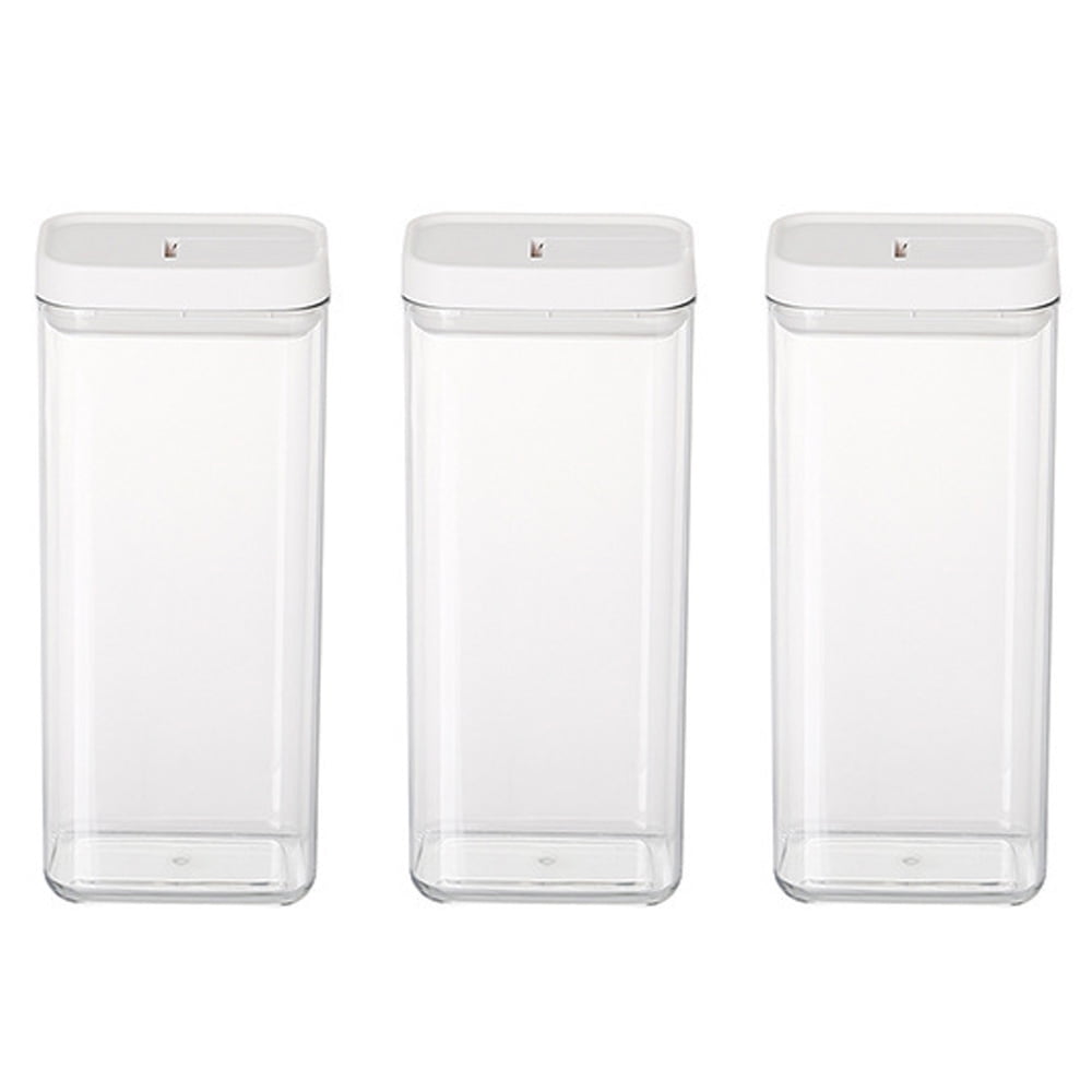 Airtight Food Storage Container Set Clear Plastic Canisters For Cereal ...