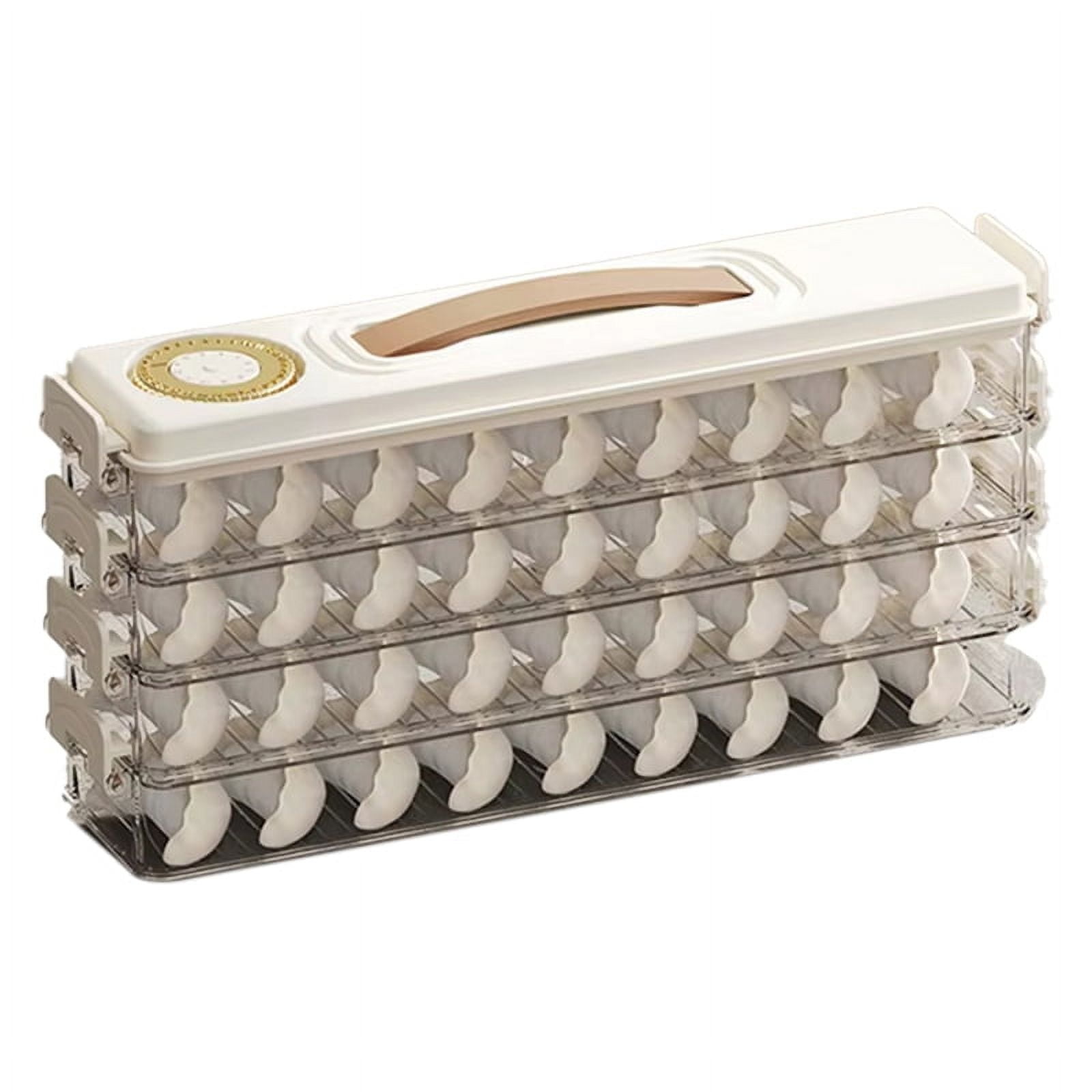 Airtight Food Storage Container-Stackable Dumpling & Cookie Carrier ...