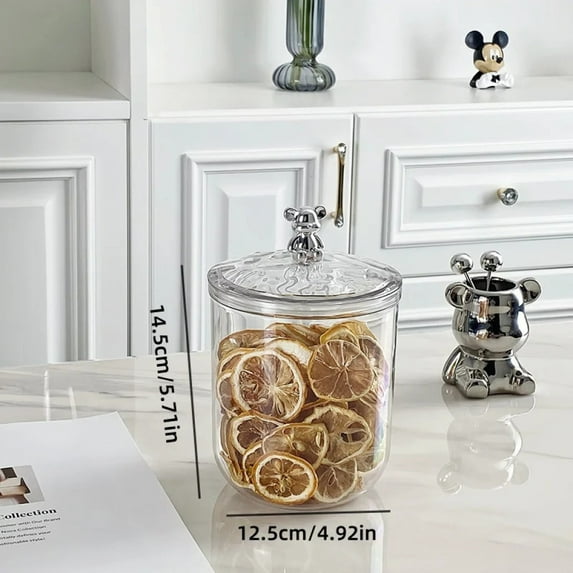 Airtight Food Storage Container With Lid Plastic Sealed Storage Jar ...