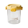 Airtight Food Storage Container With Sealed Lid Stackable Clear Plastic ...