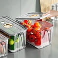 Airtight Food Storage Container with Handle | Plastic Freezer Organizer ...