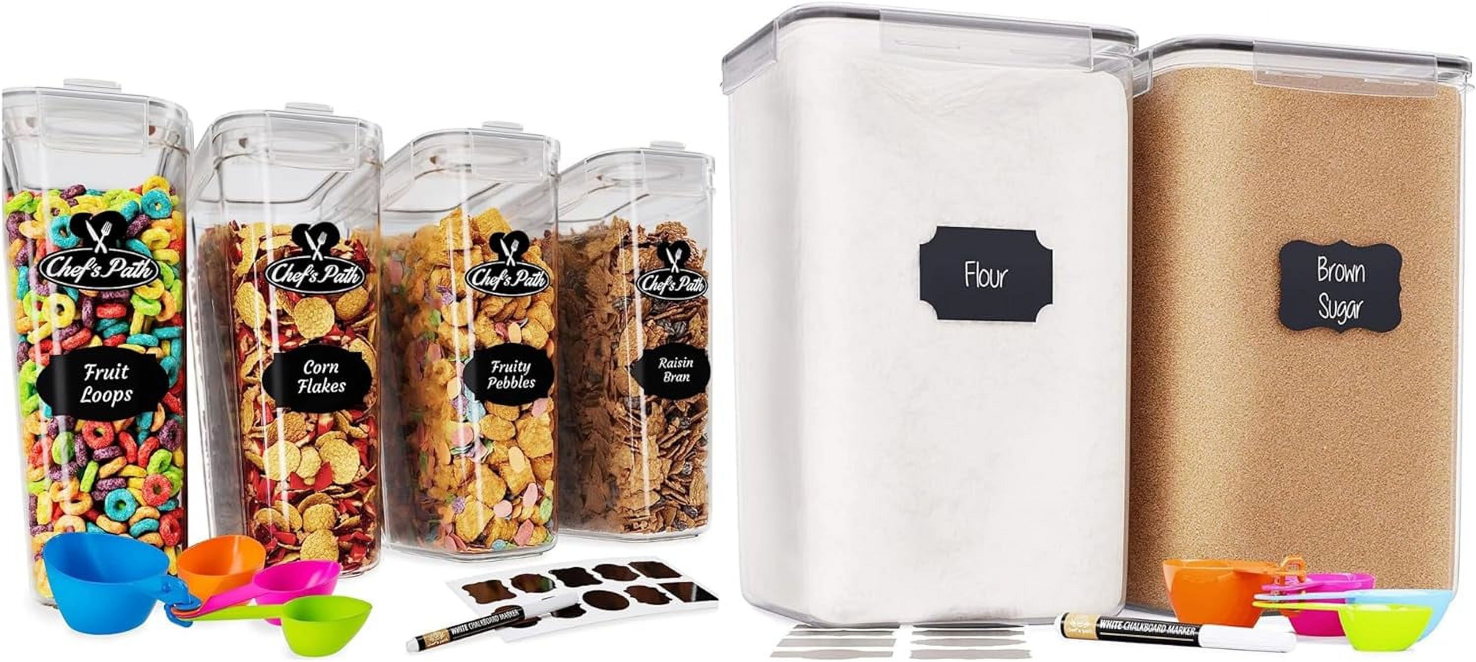 Airtight Food Storage Containers (6 Pack, 29L) - Extra Large Pantry ...