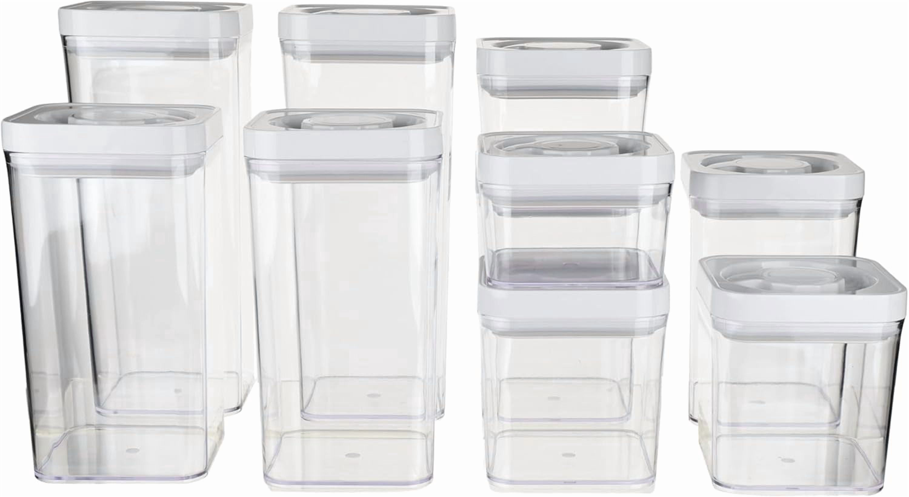 Airtight Food Storage Containers, BPA Free, Dishwasher Safe, Twist Lock ...