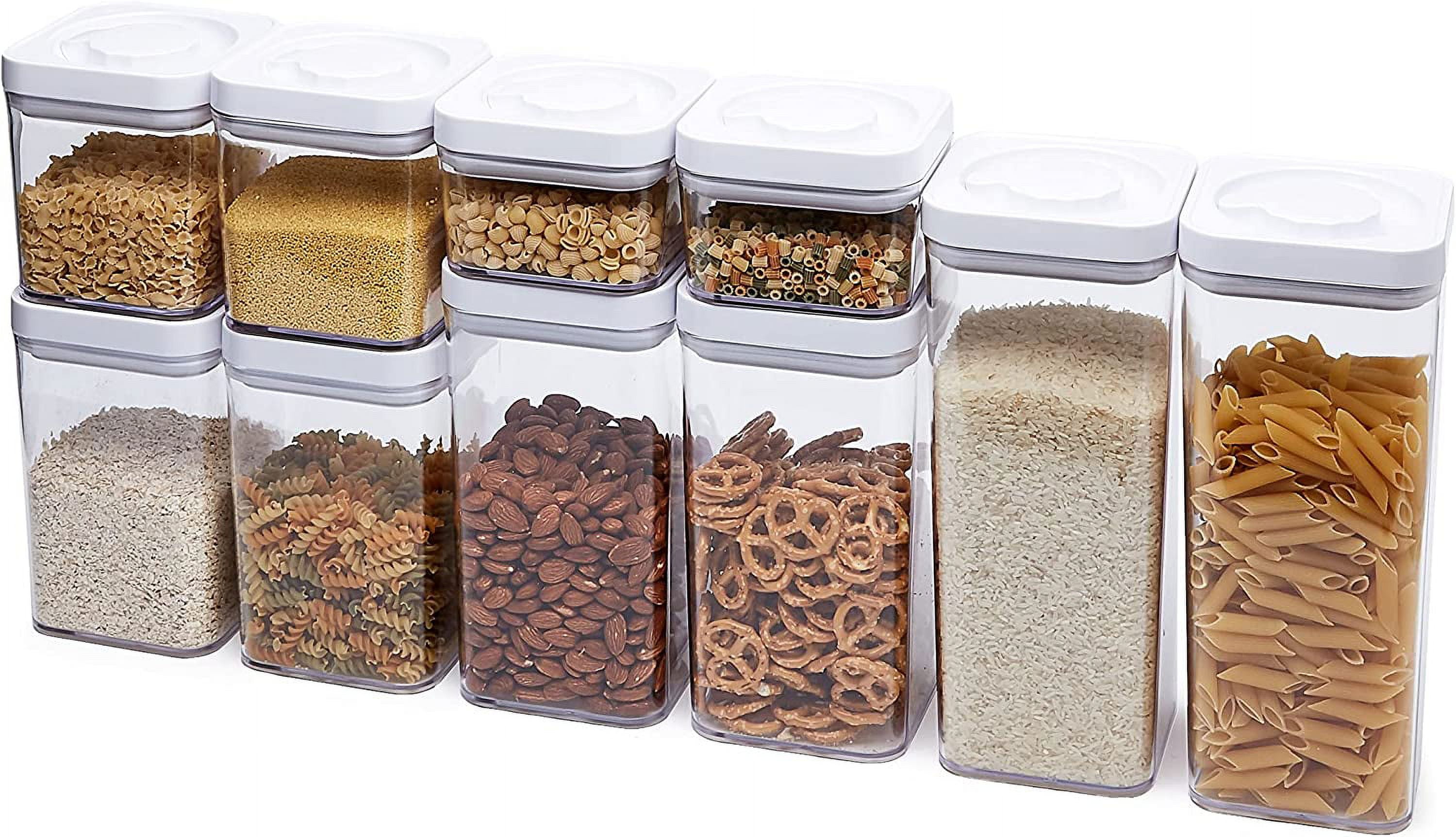 Airtight Food Storage Containers, BPA Free, with Twist/Turn Lids, for ...