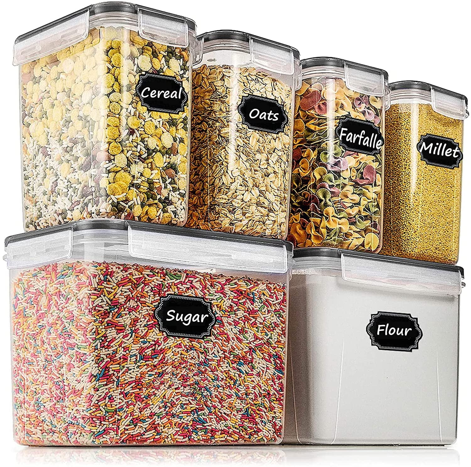 Airtight Food Storage Containers Cereal & Dry Food Storage Container ...