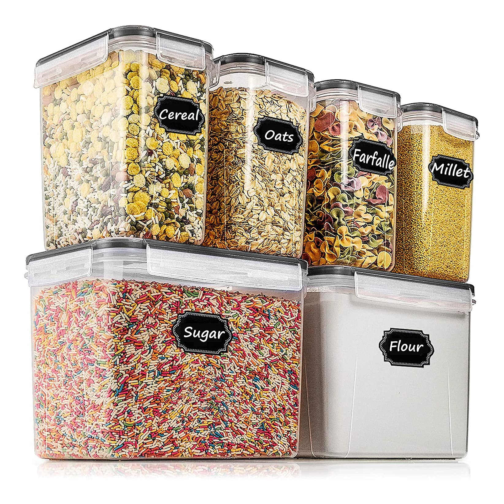 Airtight Food Storage Containers Cereal & Dry Food Storage Container ...