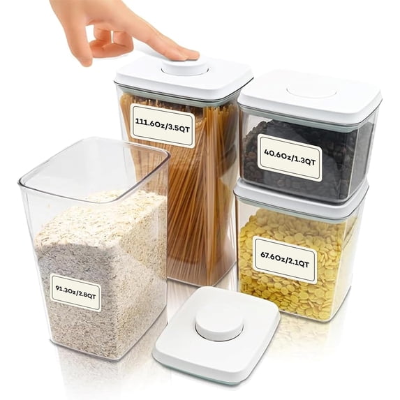 Airtight Food Storage Containers with Lid Multi Pack | Kitchen Canister ...