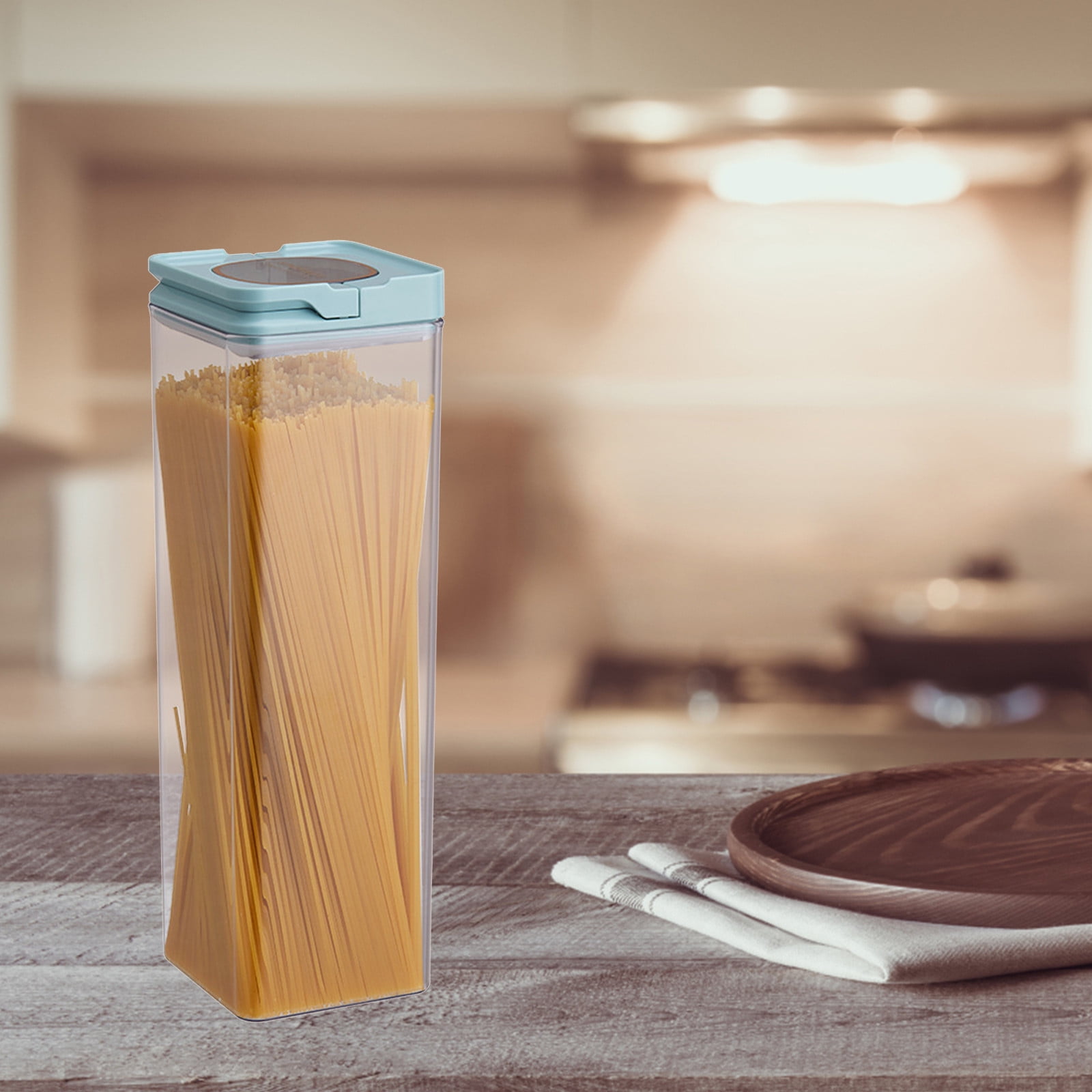 Airtight Food Storage Containers with Lids | 3-Piece Plastic Pantry ...