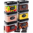 Airtight Food Storage Containers Pack of 6 - 1.0l Kitchen Pantry ...