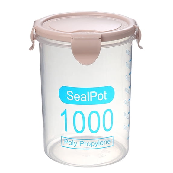 Airtight Food Storage Containers, Plastic Kitchen Canisters for Spices ...
