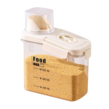 Yesbay 2000ml/2800ml Cereal Storage Box Transparent Large Diameter ...