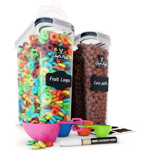 Airtight Food Storage Containers - Set of 2 (6 Liters) for Kitchen ...
