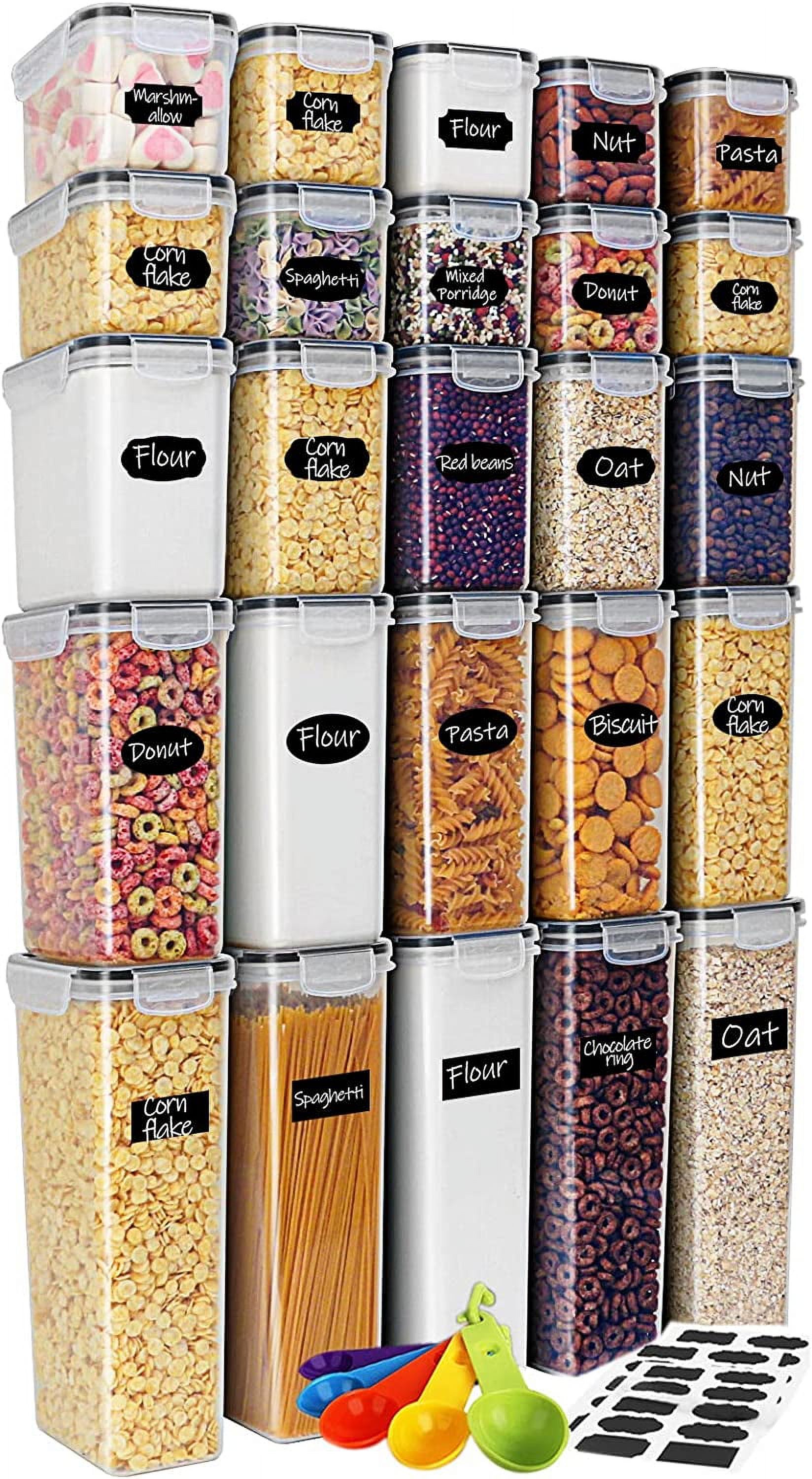 SPRING PARK BPA-Free Food Storage Containers, Ideal for Kitchen Pantry ...